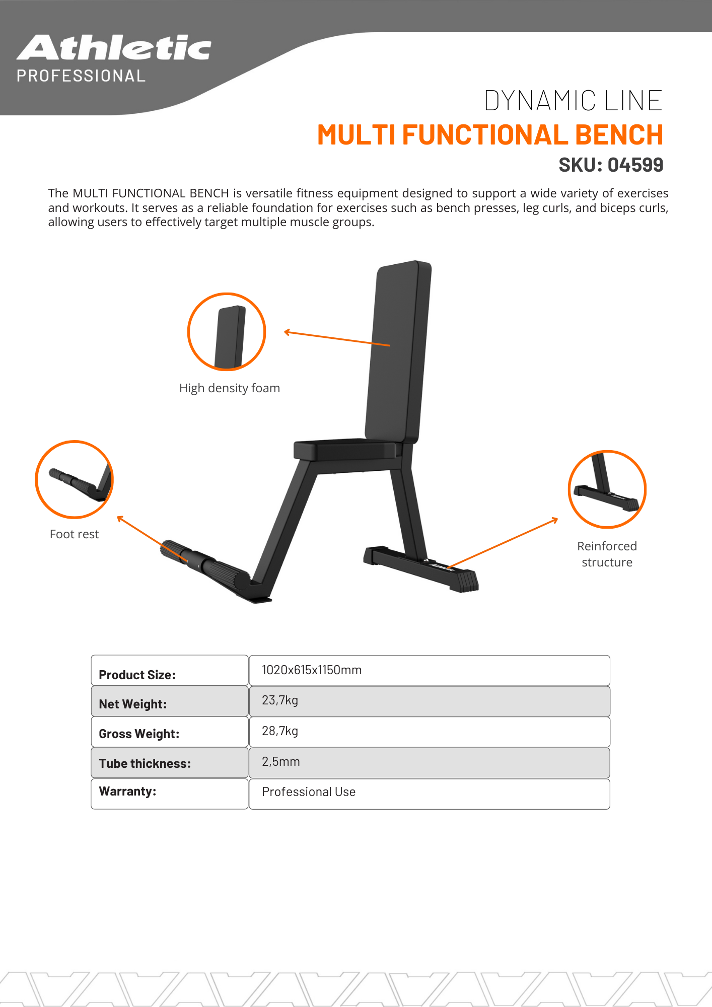 DYNAMIC LINE - MULTI FUNCTIONAL BENCH DYNAMIC LINE - MULTI FUNCTIONAL BENCH